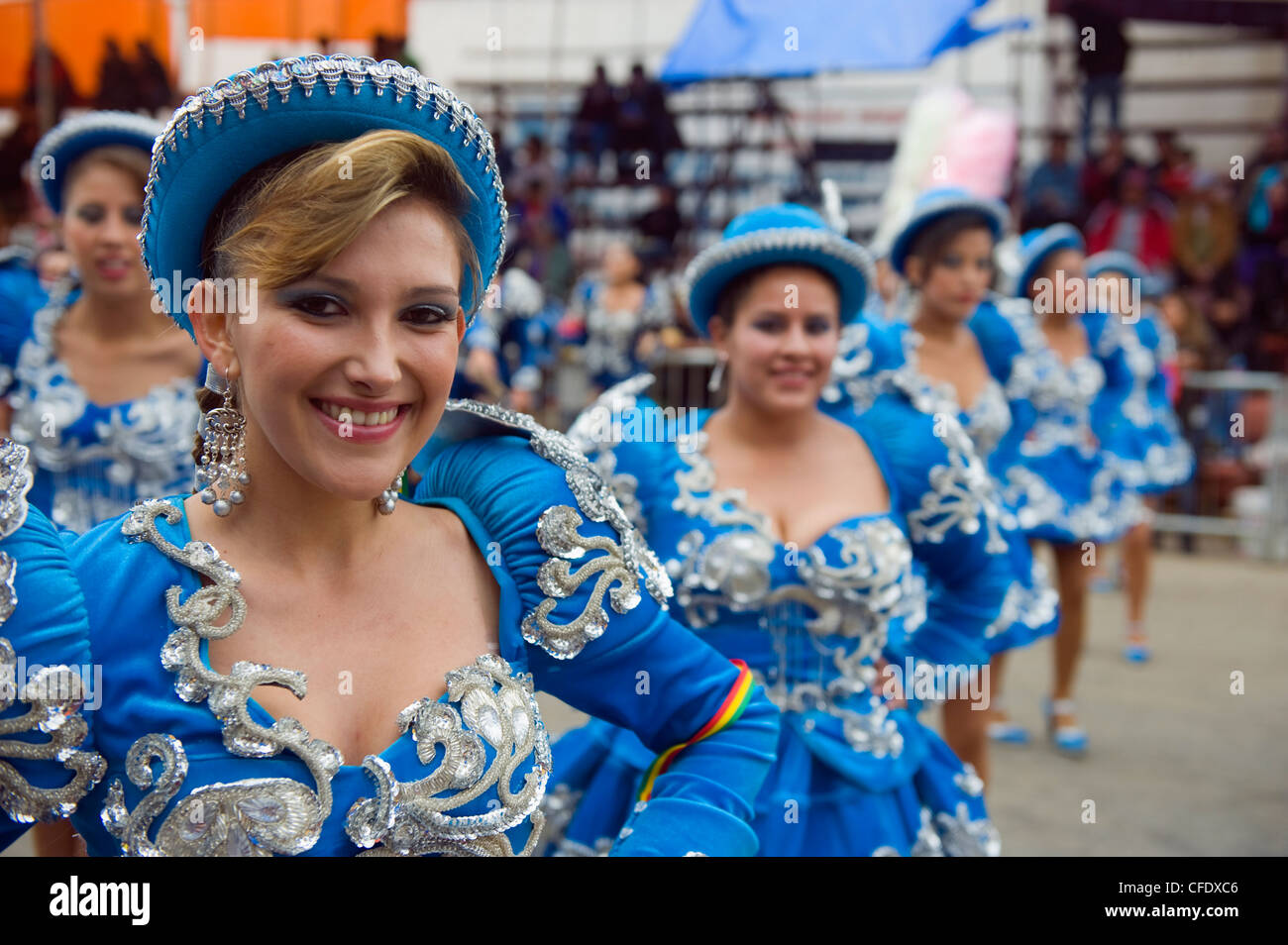 Women in parade at Oruro Carnival, Oruro, Bolivia, South America Stock ...