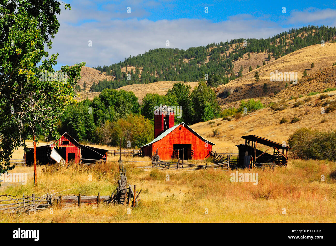 Abandoned farm near Winthrop, Washington State, United States of ...