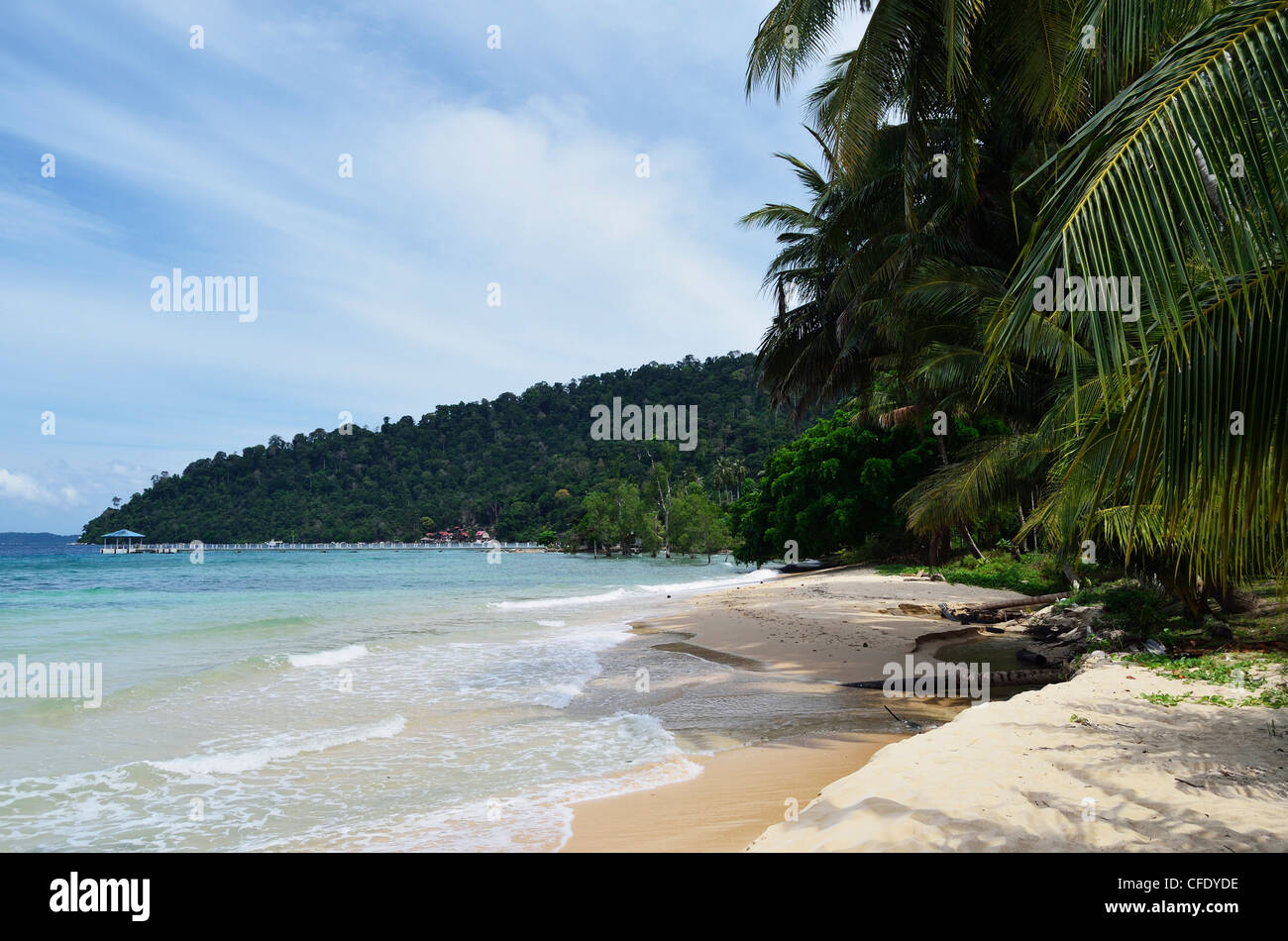 Salang beach, Pulau Tioman (Tioman Island), Pahang, Malaysia, Southeast ...