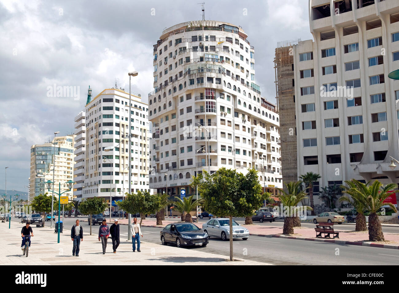 Promenade of Tangier, Tangier, Morocco, North Africa, Africa Stock ...