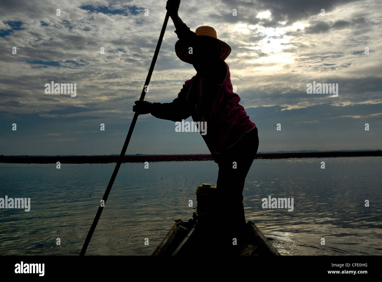 Thai lady tour guide waiting for tourists in Udonthani Northeastern ...