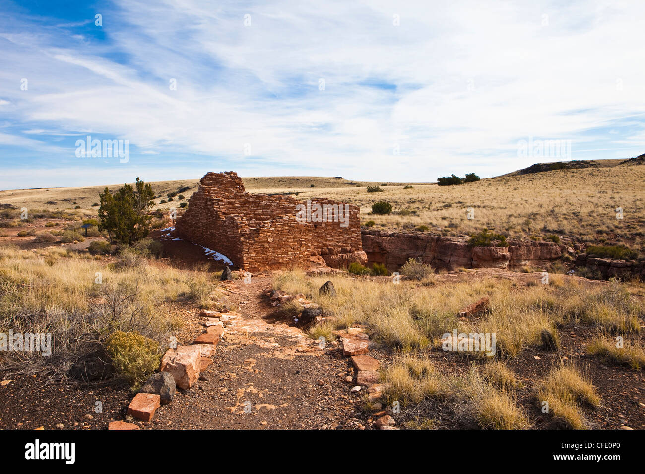 Lomaki Pueblo, Hopi Ruins, Wupaktki National Monument, Arizona Stock ...