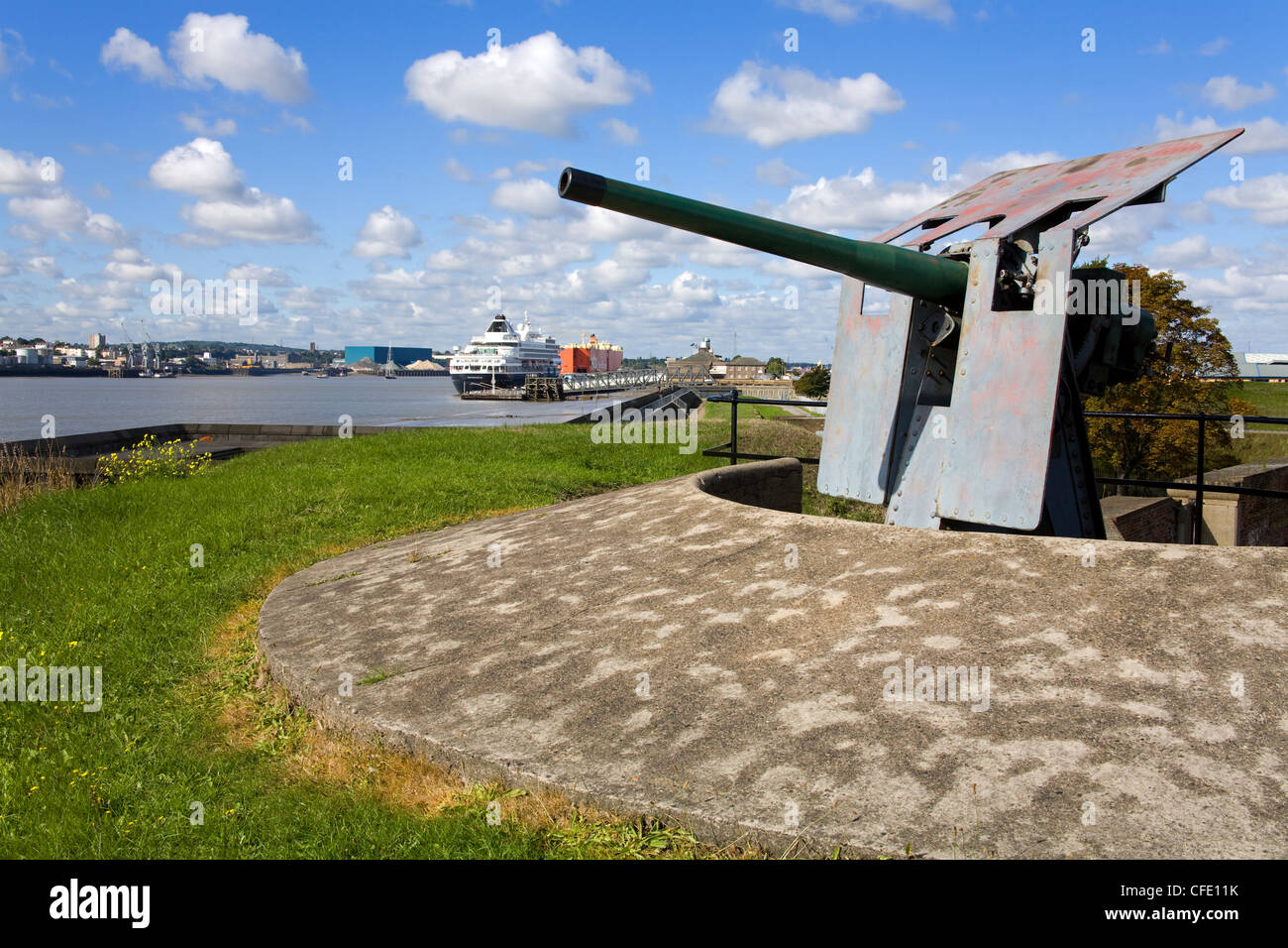 Artillery in Tilbury Fort, Port of Tilbury, Essex, England, United ...
