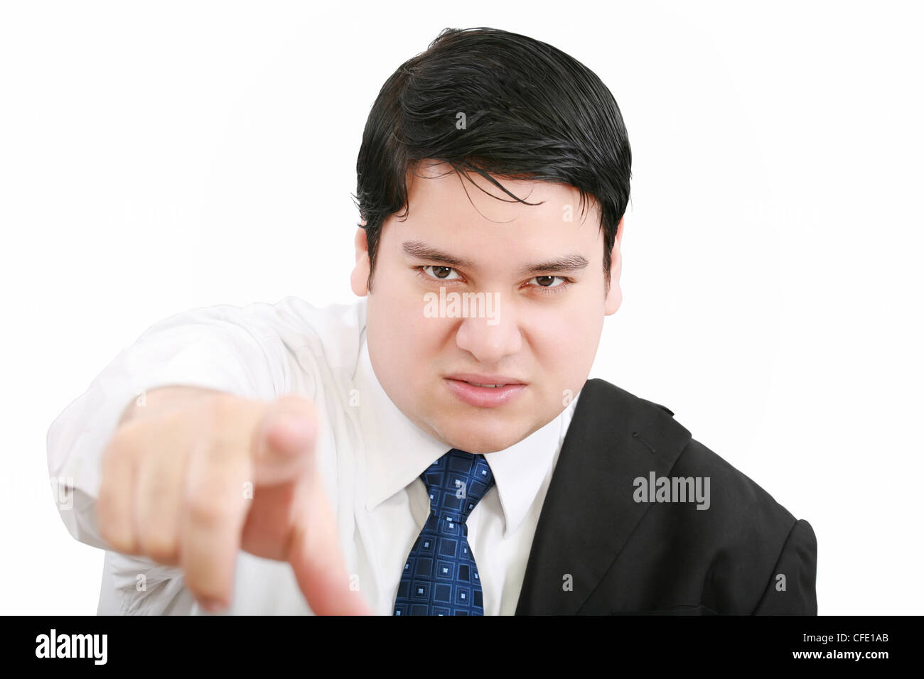 Angry guy yelling finger pointing hi-res stock photography and images ...