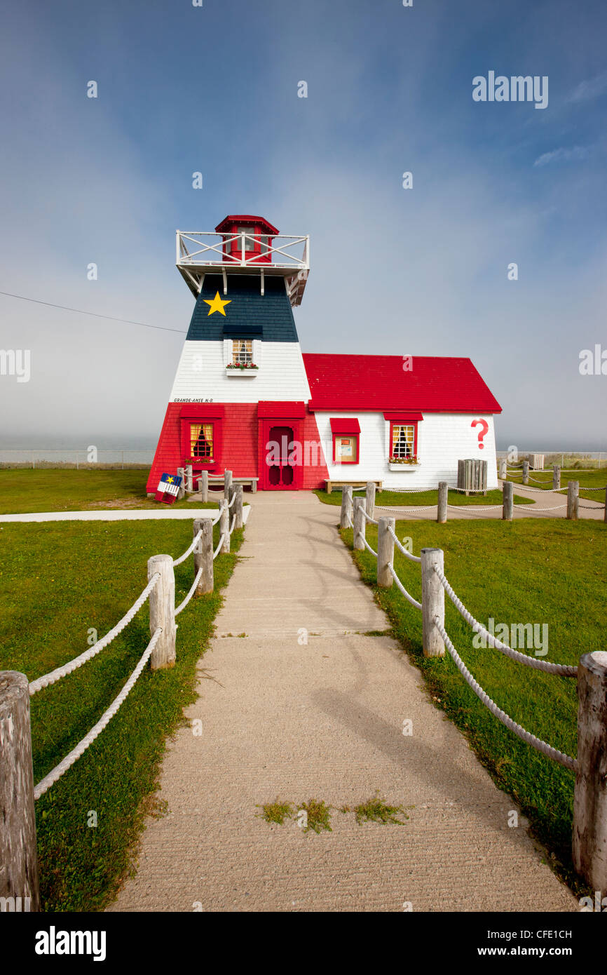 Acadian lighthouse, Grande-Anse New Brunswick, Canada Stock Photo - Alamy