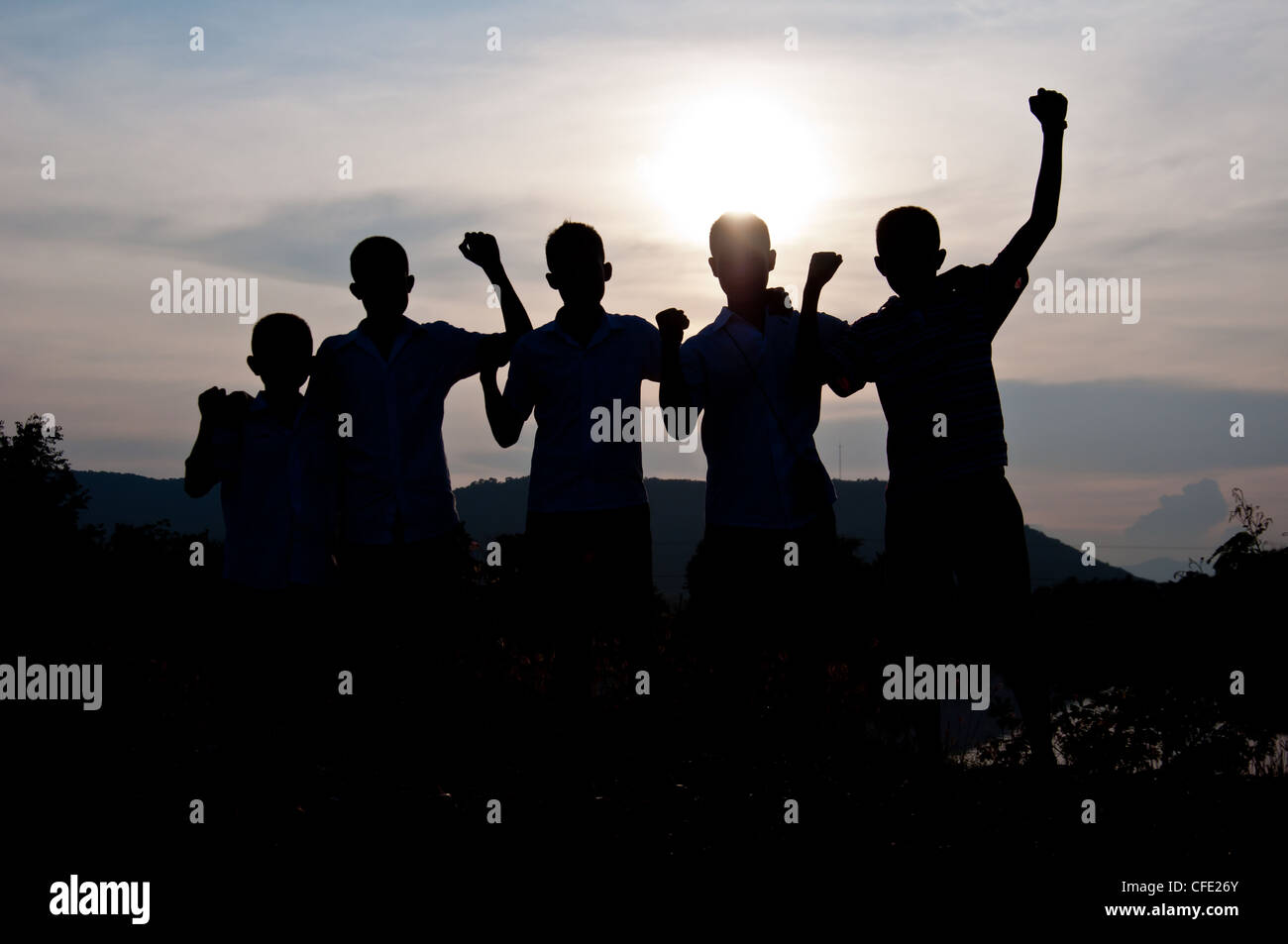 Group Victory Silhouette