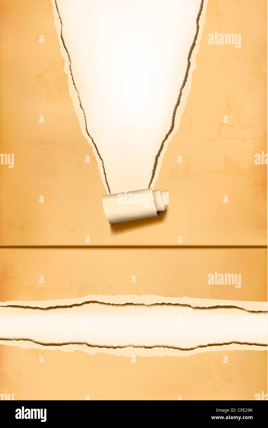 Old ripped paper background Stock Photo - Alamy