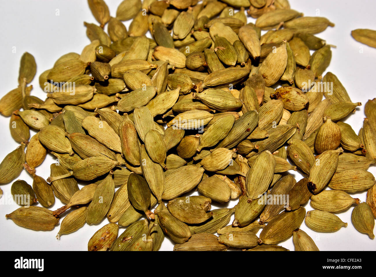 Dried green cardamom seed aromatic spice Elettaria cardamomum Stock ...