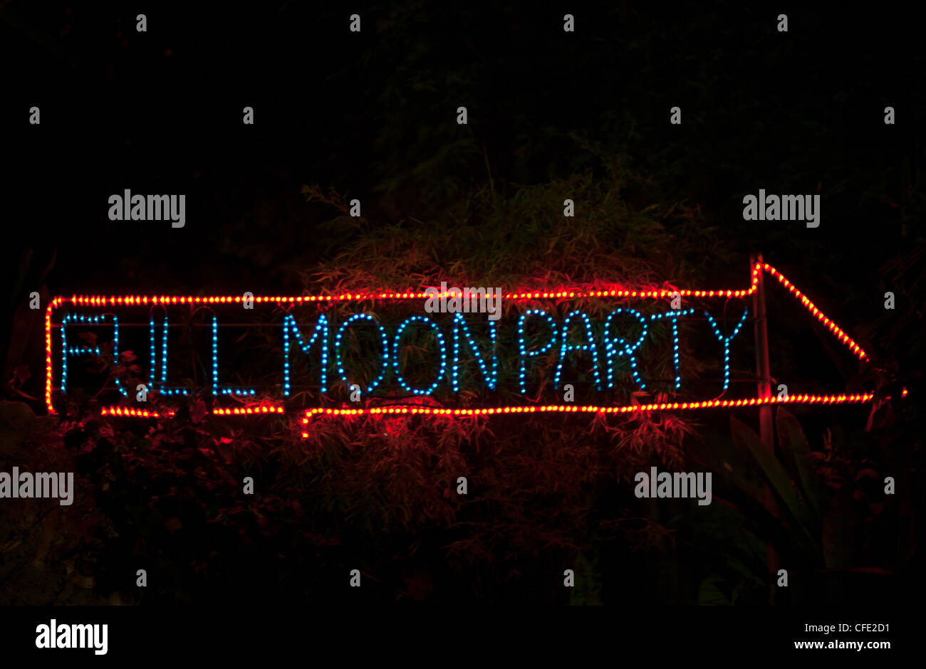 Full Moon Party Stock Photo - Alamy