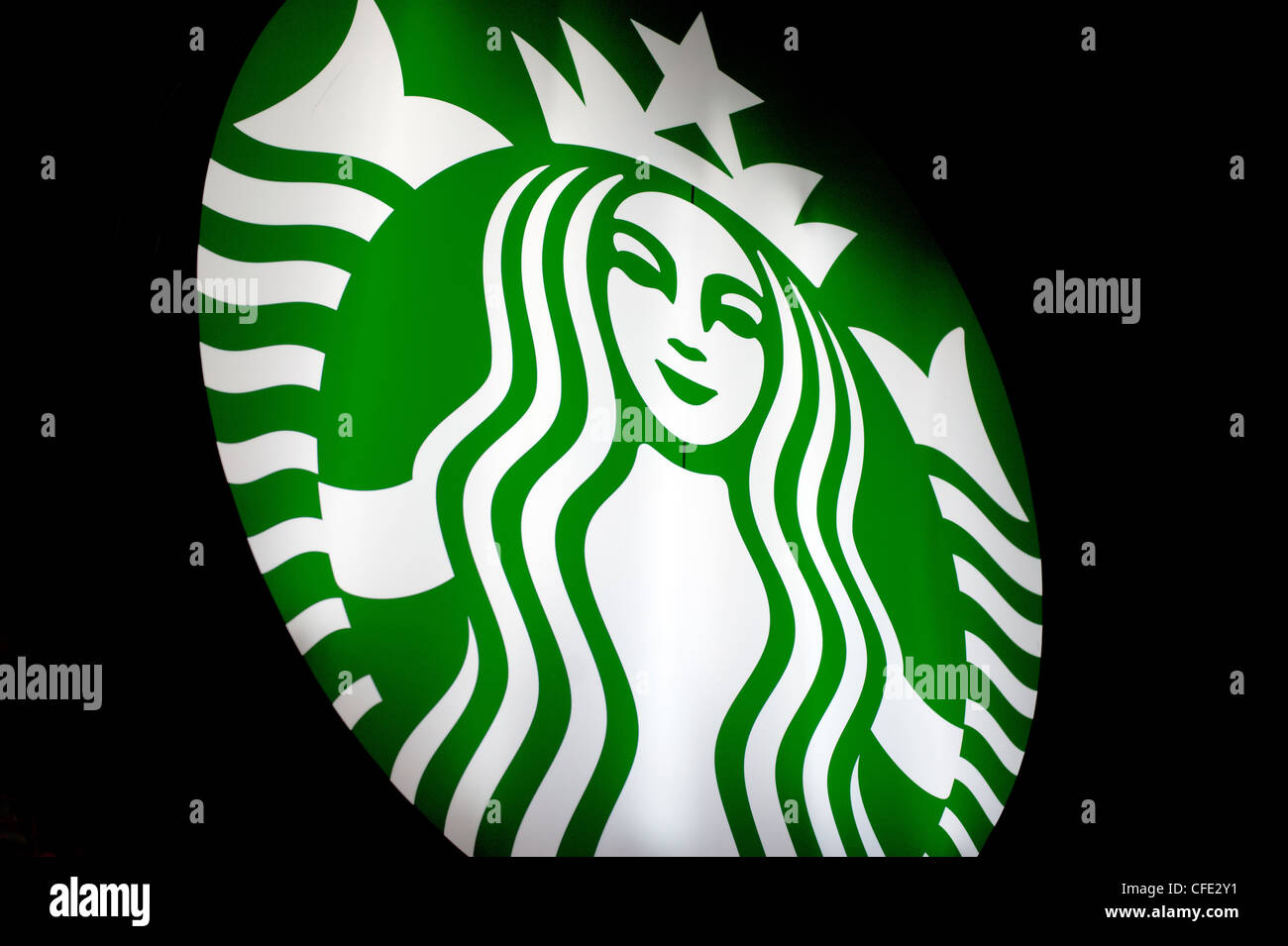 Inverted Starbucks Logo