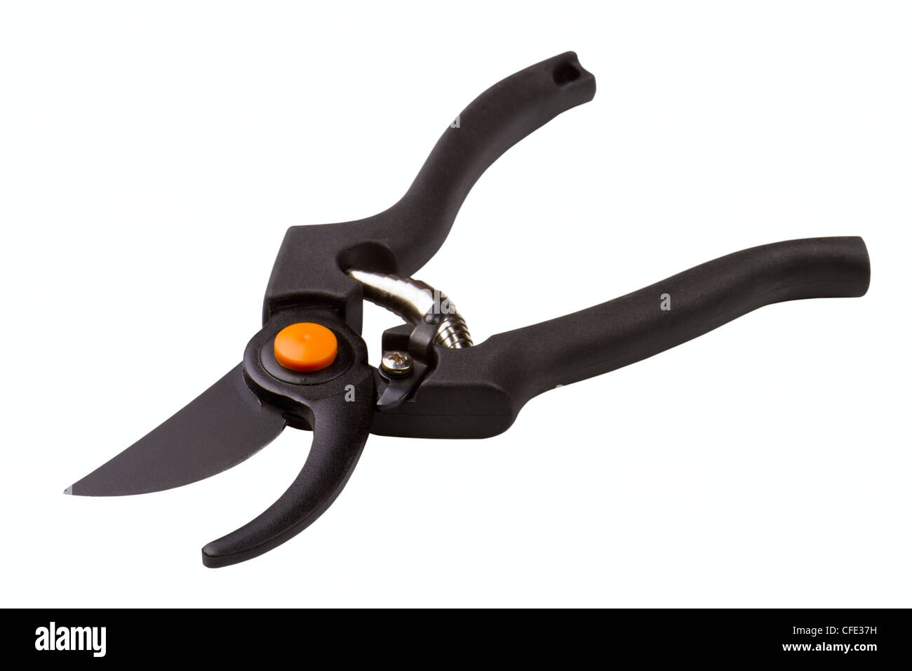 garden secateurs isolated on a white background Stock Photo - Alamy