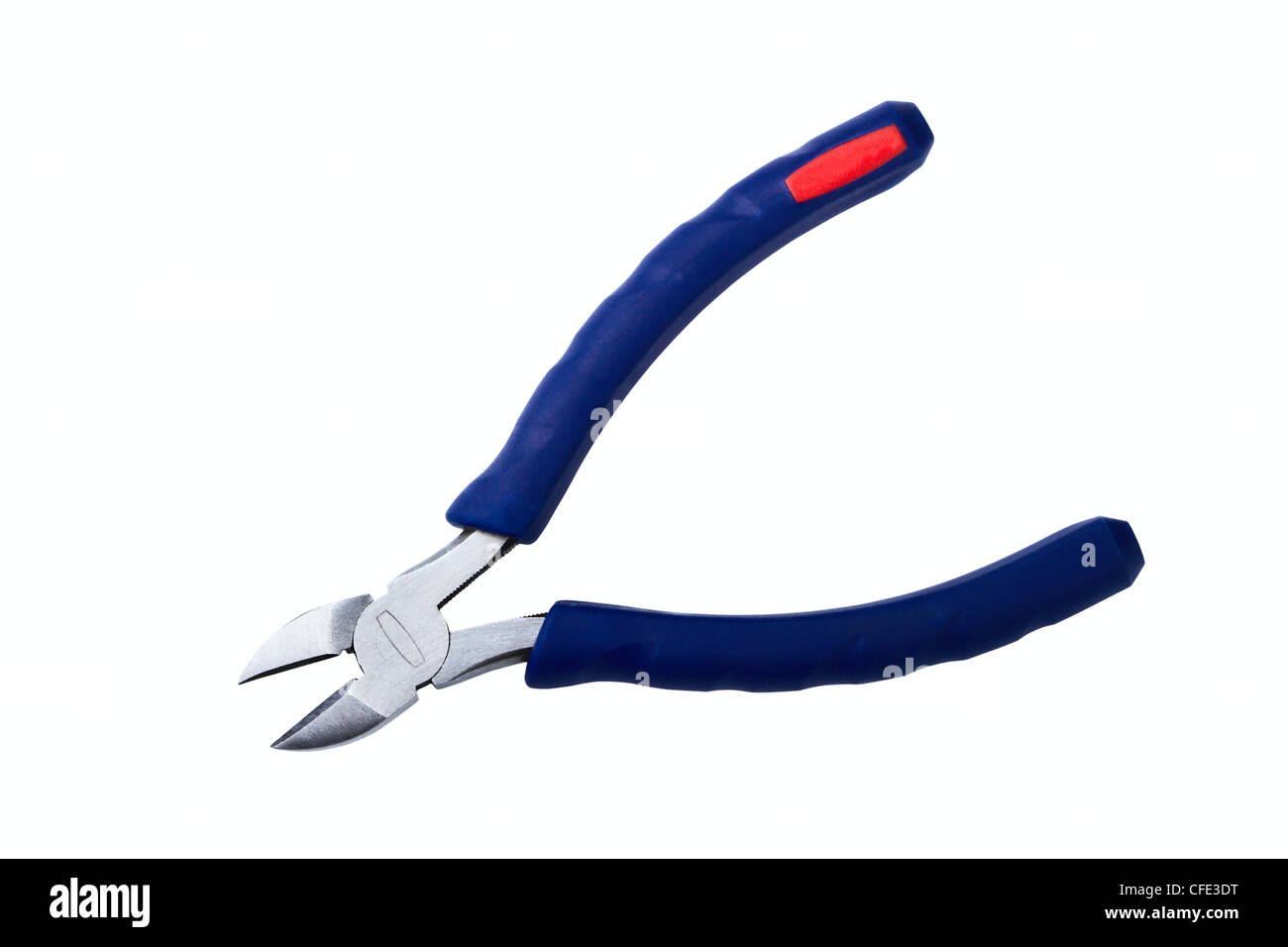 Wire cutting pliers isolated on a white background Stock Photo - Alamy