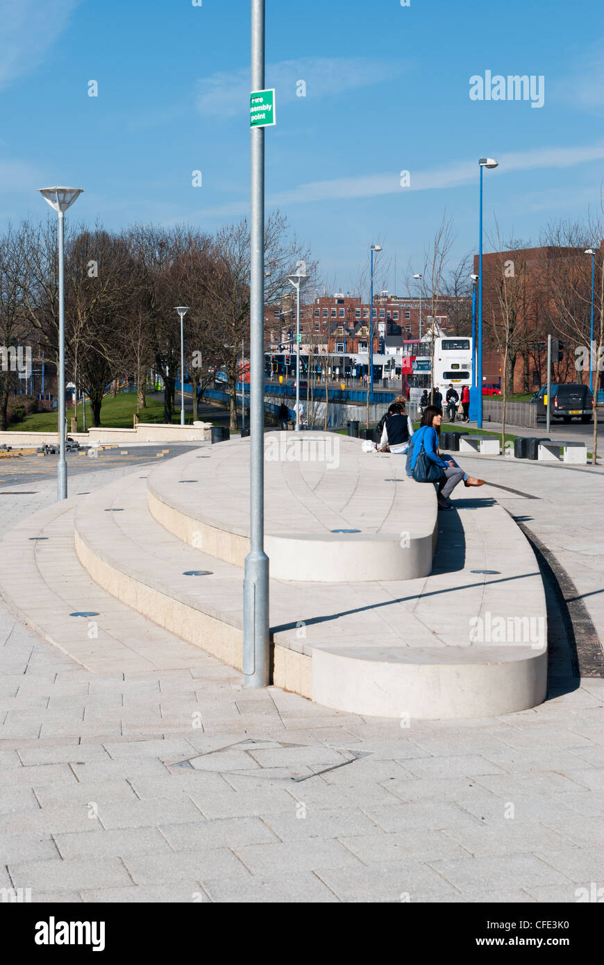 The plaza infront of new Sandwell College campus building in west ...