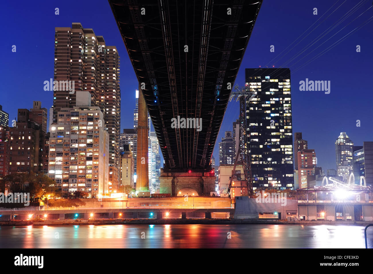 Skyline midtown manhattan queensboro bridge hi-res stock photography ...