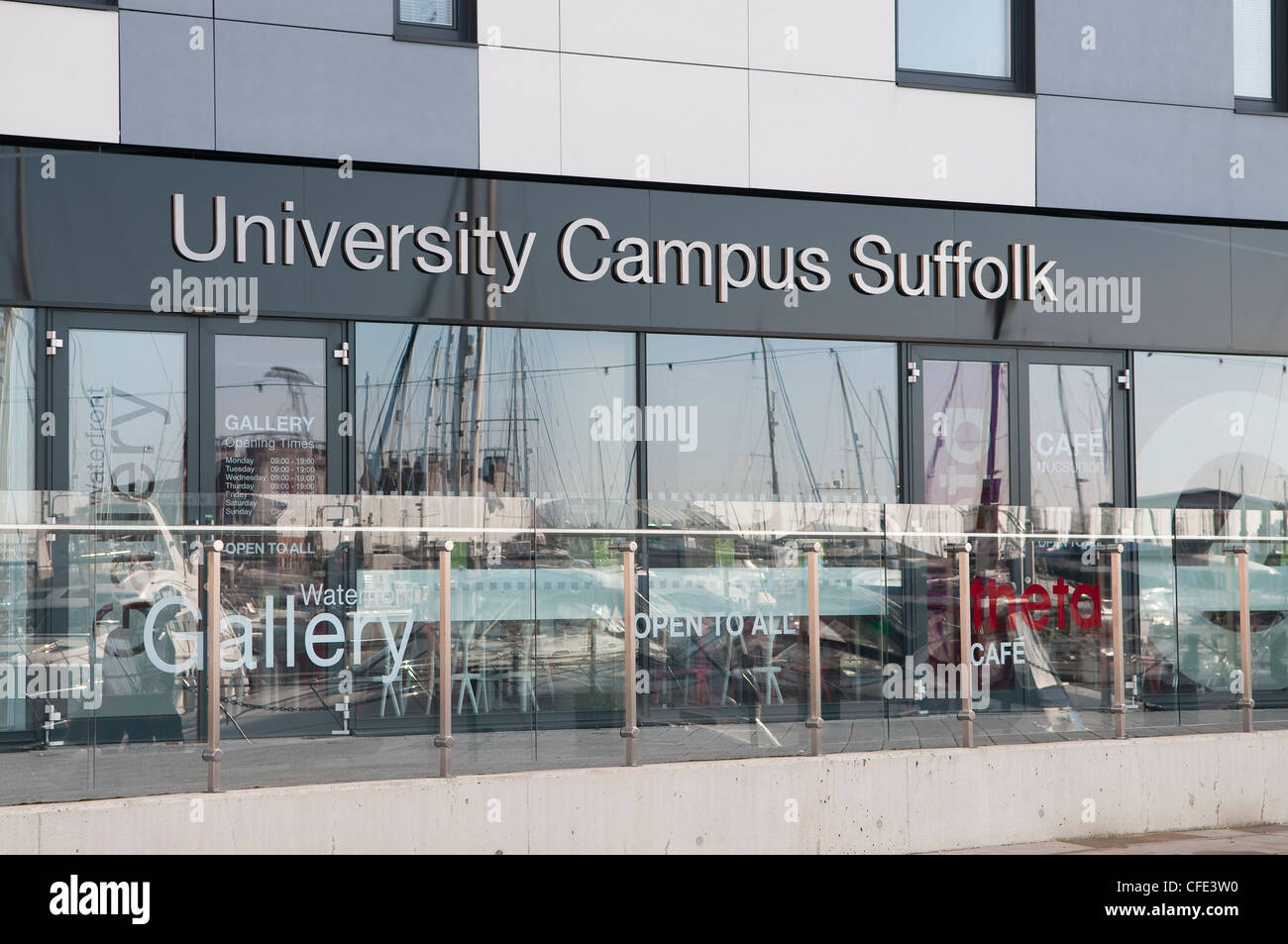 University Campus Suffolk building in Ipswich docks Stock Photo - Alamy