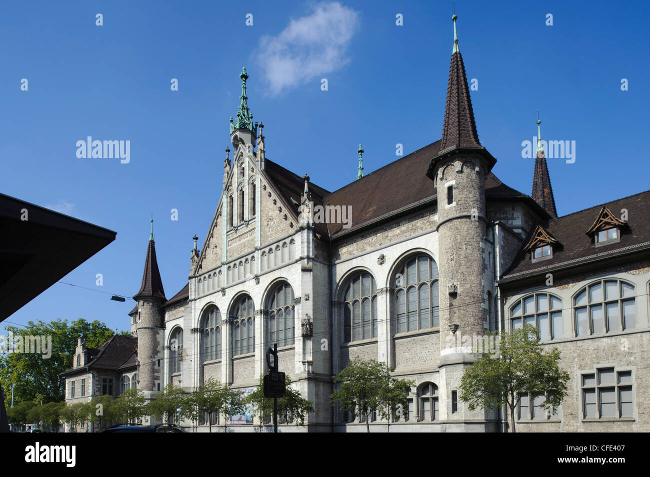 Museum "Schweizerisches Landesmuseum" Zurich, Switzerland Stock Photo ...