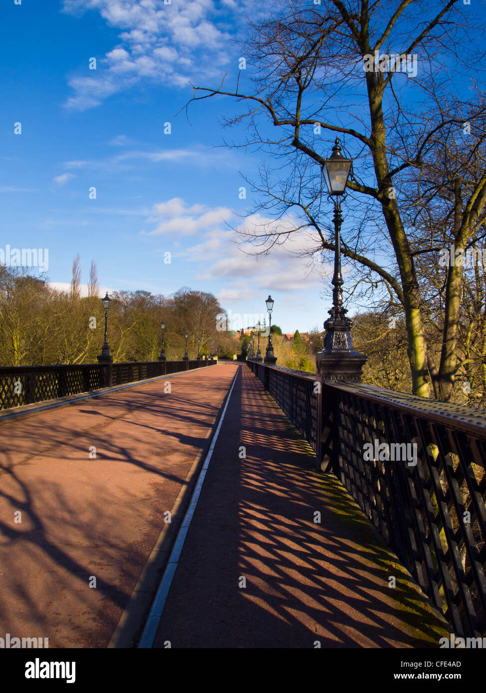 England, Tyne & Wear, Jesmond Dene. Armstrong Bridge in Jesmond Dene, a ...
