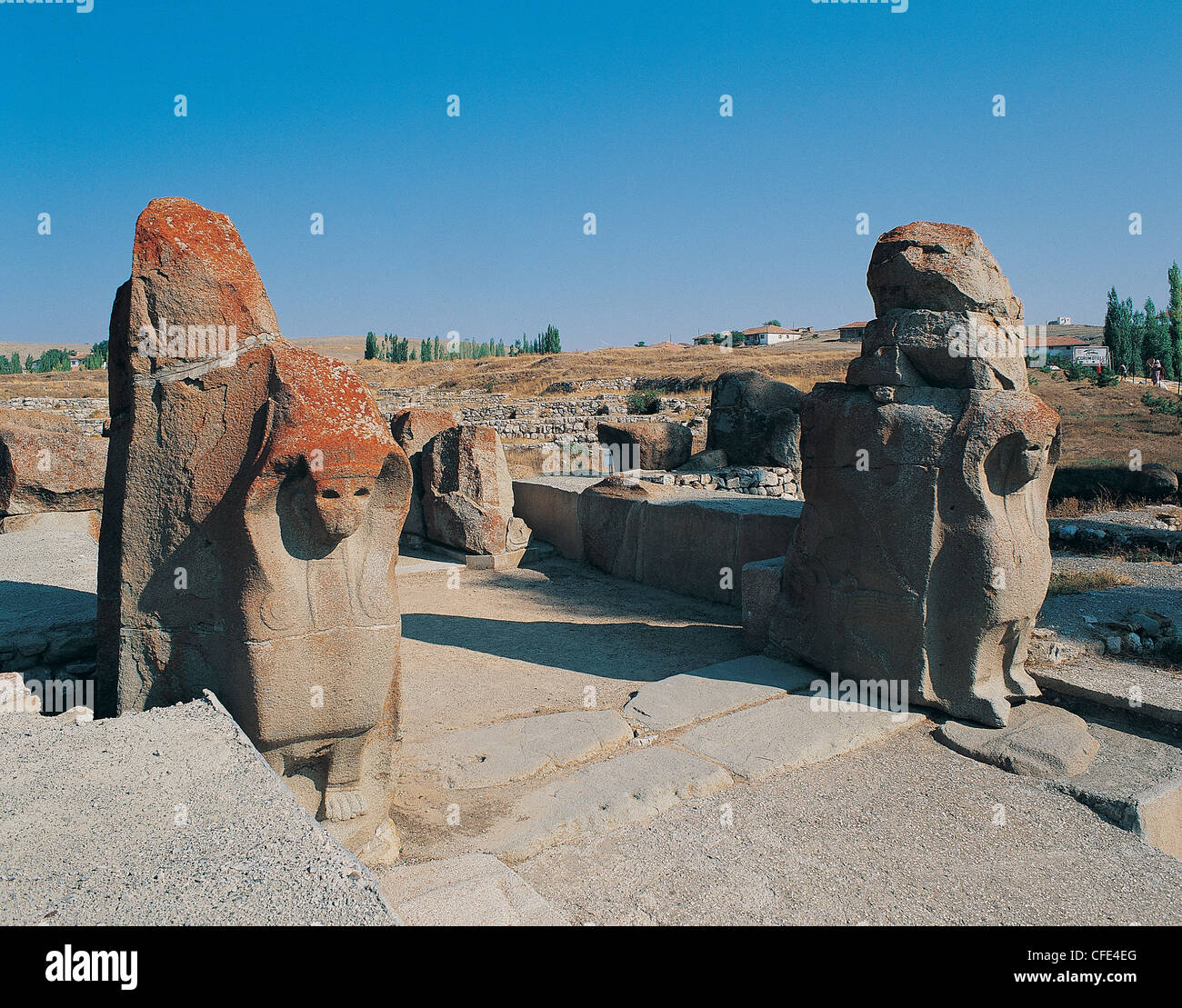 Sphinx Gate of ancient city Hattusas of Hittites Turkey Stock Photo - Alamy