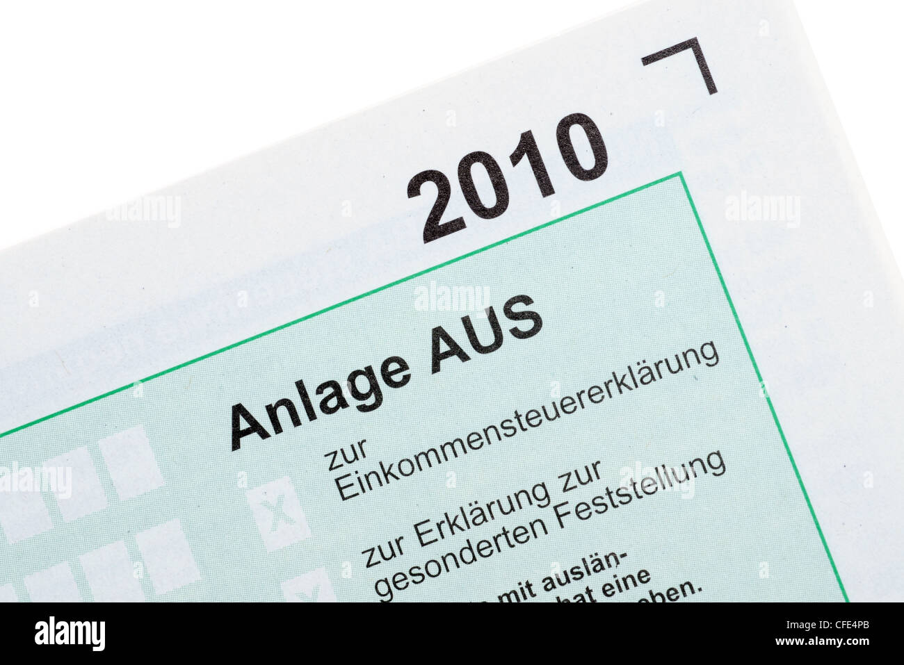 German Tax Form High Resolution Stock Photography and Images - Alamy