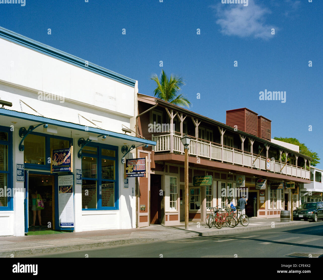 Maui lahaina shops hi-res stock photography and images - Alamy