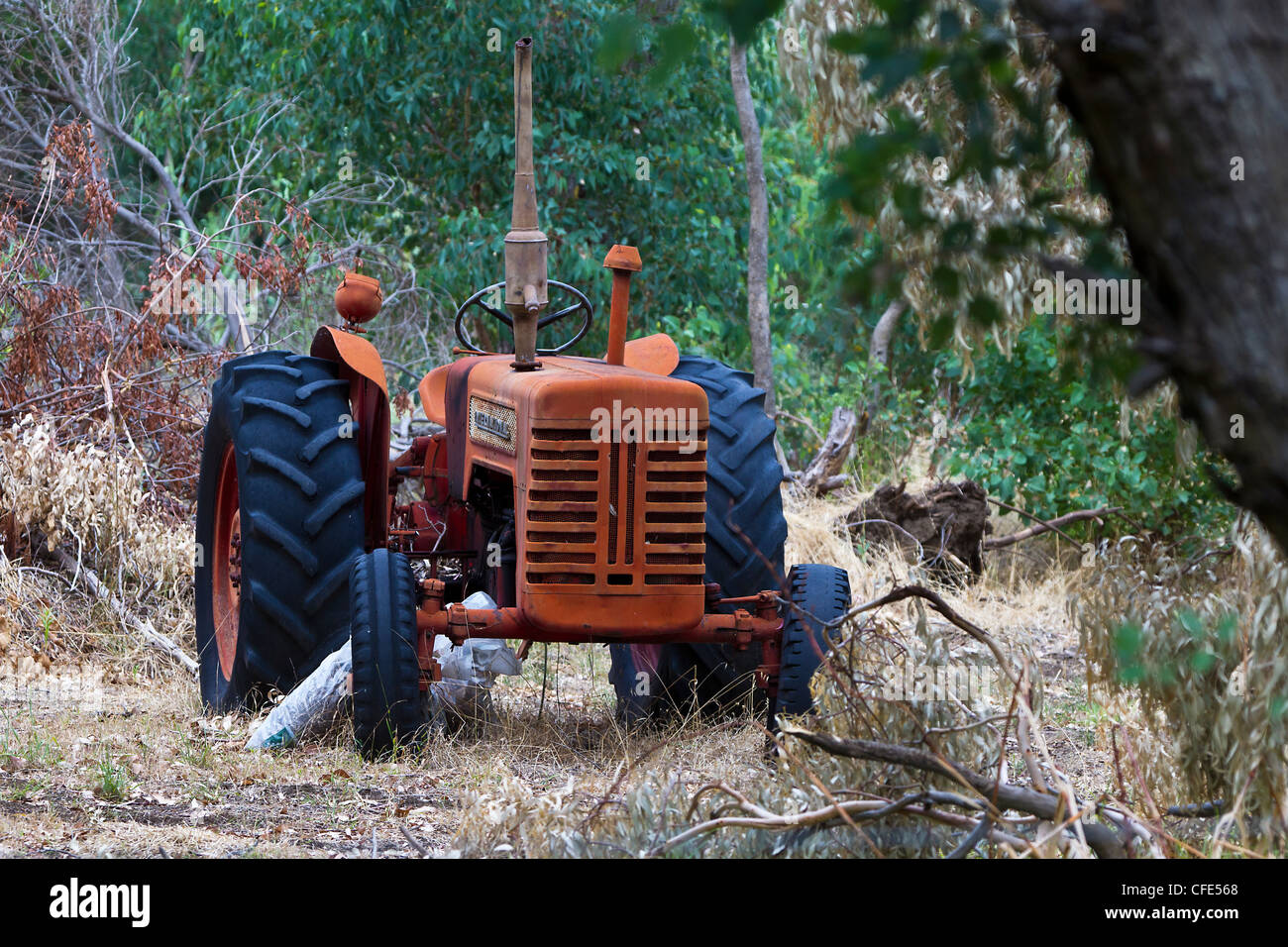 Abandoned Old Rusty International Scrap Tractor Stock Photo - Alamy