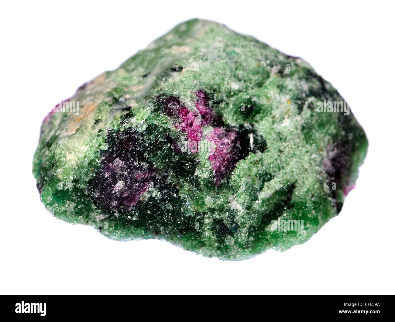 Anyolite - Green Zoisite with Ruby (from Tanzania Stock Photo - Alamy