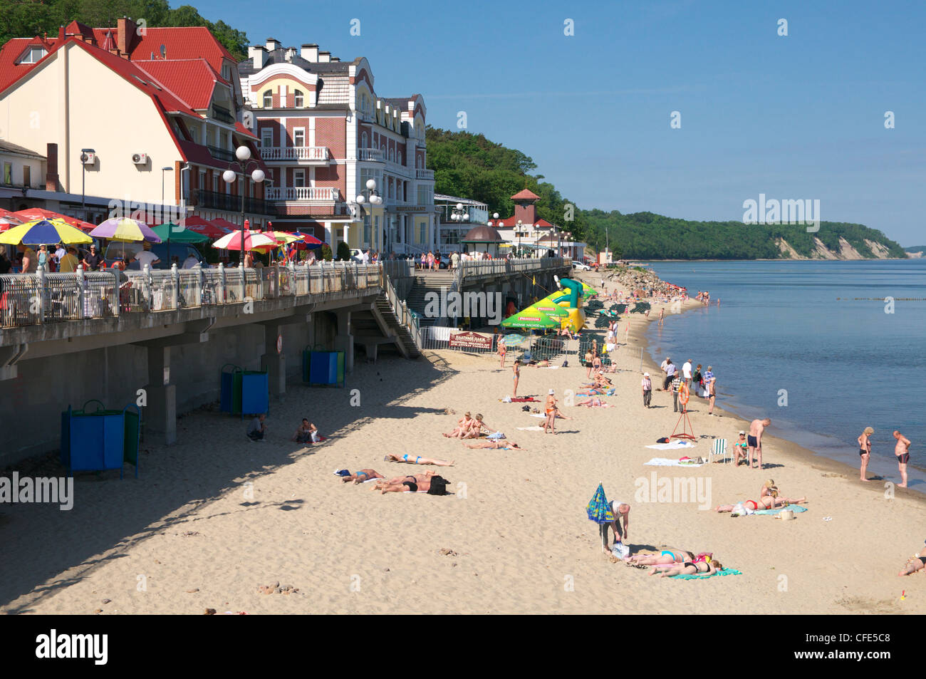 Holiday makers on the Baltic Sea cost the town of Svetlogorsk ...