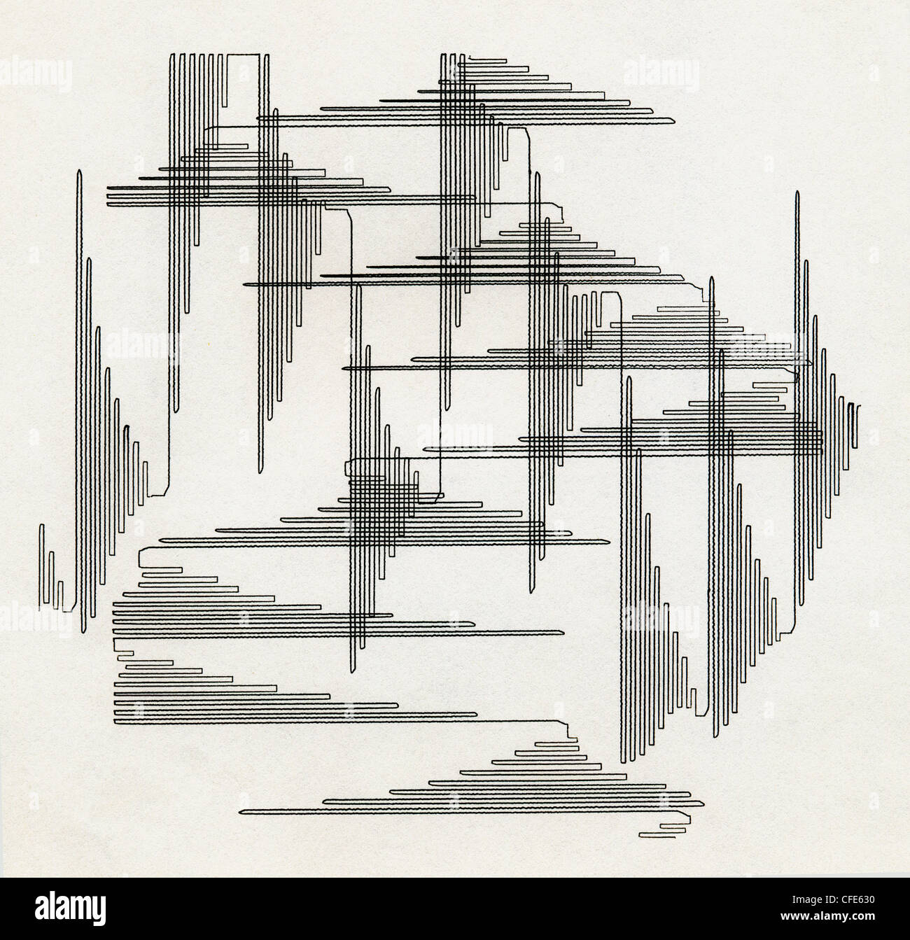 Flight inspired machine drawing Stock Photo - Alamy
