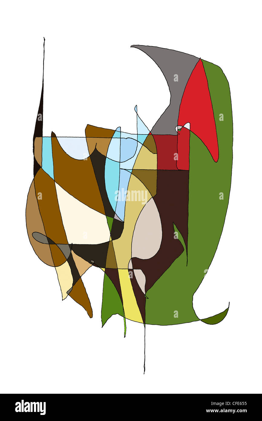 Abstract drawing curve on Cut Out Stock Images & Pictures - Alamy