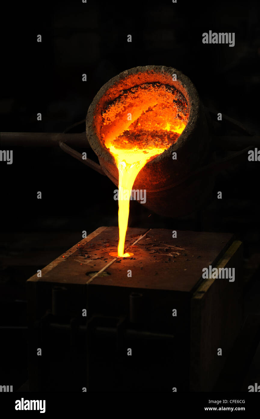 Image Pouring Molten Metal Into A Mouldjpg Superpower