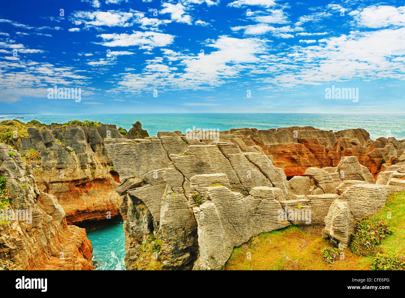 Punakaki pancake rocks hi-res stock photography and images - Alamy