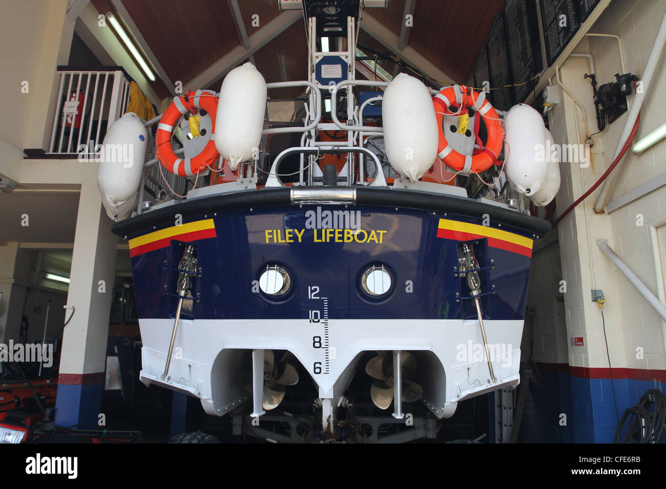 RNLI Filey offshore lifeboat Stock Photo - Alamy