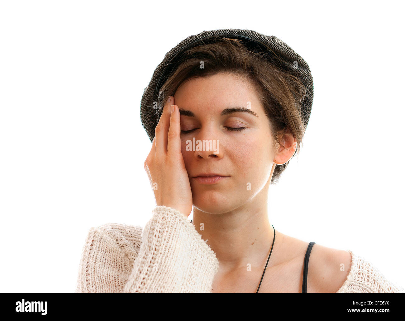 Sad girl isolated hi-res stock photography and images - Alamy