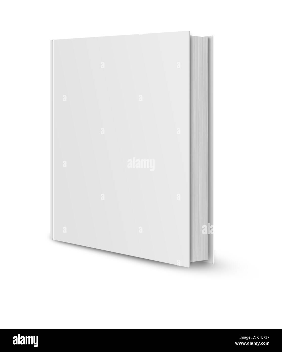 front view of Blank book cover white Stock Photo - Alamy