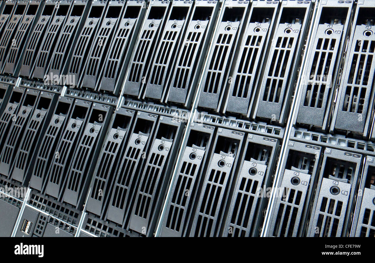 Data center with hard drives Stock Photo - Alamy