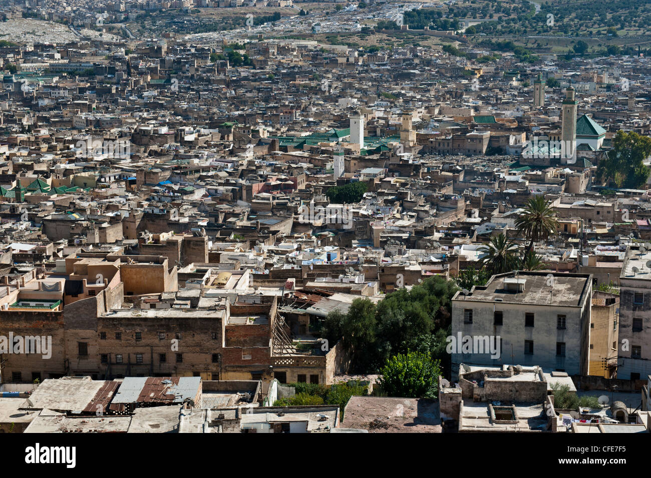 Aerial view of fez el bali hi-res stock photography and images - Alamy
