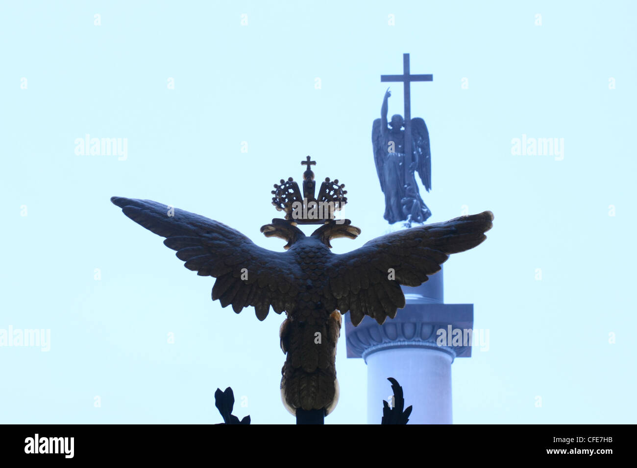 Russia, Saint Petersburg, The Alexander Column, Aleksandriyskaya ...