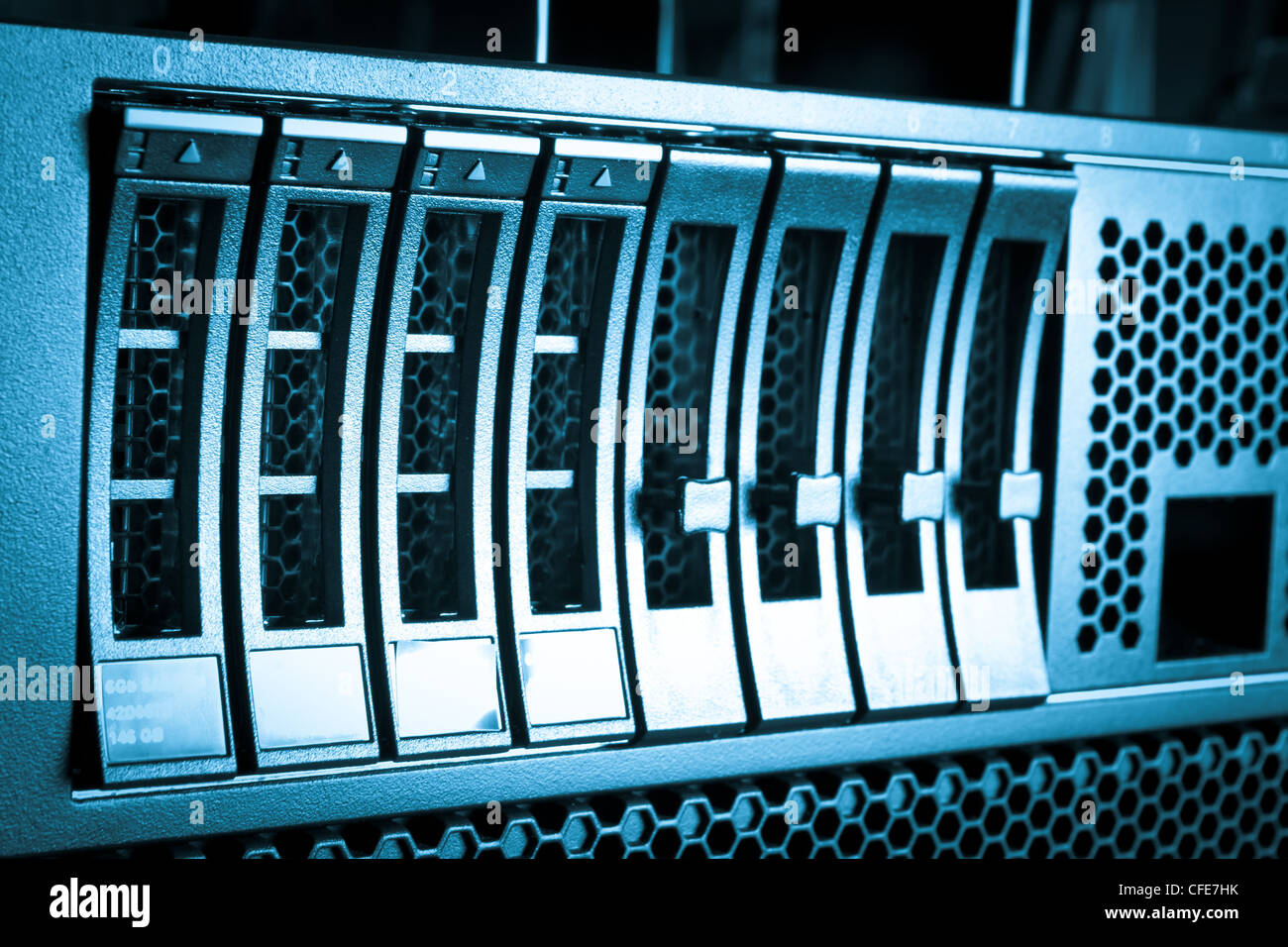 Detail of hard drive cluster in data center Stock Photo - Alamy