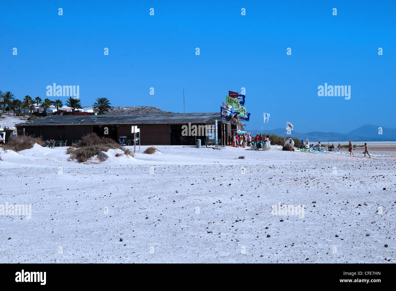 fuerteventura sotavento beach jandia windsurfing station Stock Photo ...