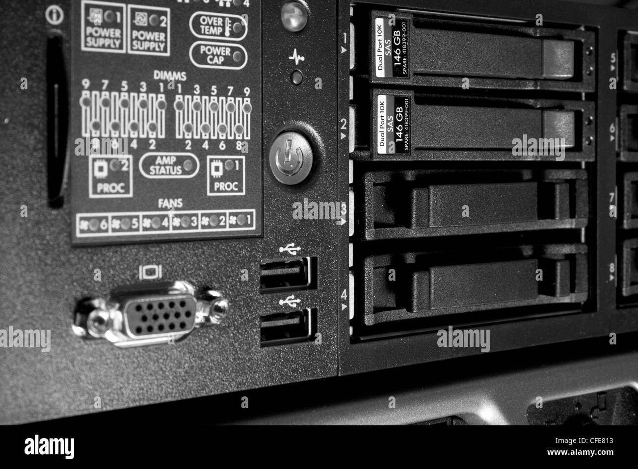 Detail of hard drive cluster in data center Stock Photo - Alamy