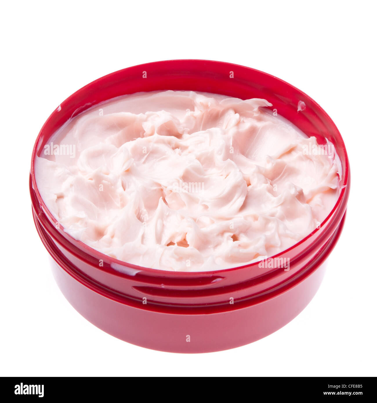 cosmetic cream in container isolated on white background Stock Photo ...