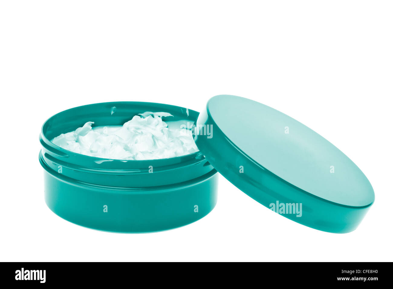 cosmetic cream in container isolated on white background Stock Photo ...