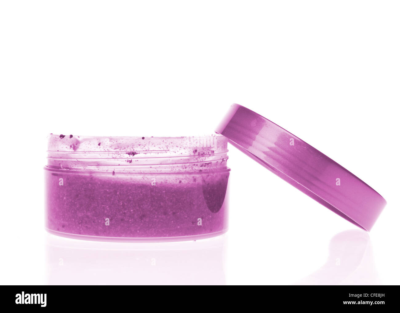 body scrub isolated on white background Stock Photo - Alamy