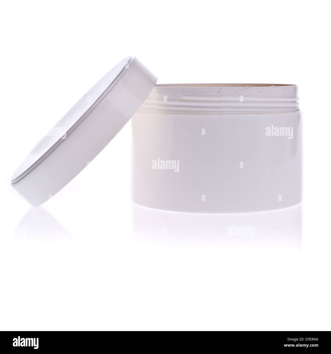 cosmetic cream in container isolated on white background Stock Photo ...