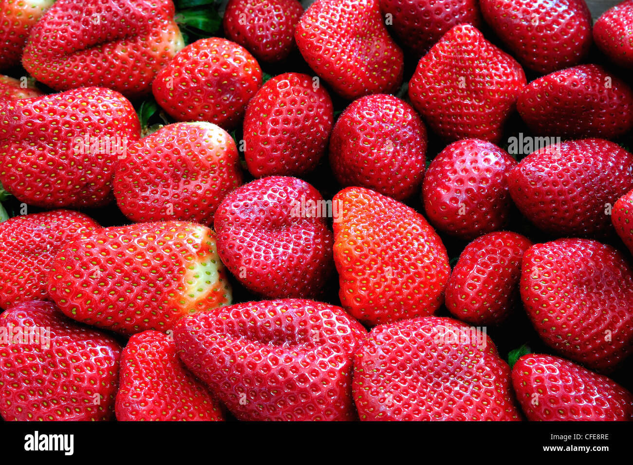 A close up of fresh red strawberry Stock Photo - Alamy
