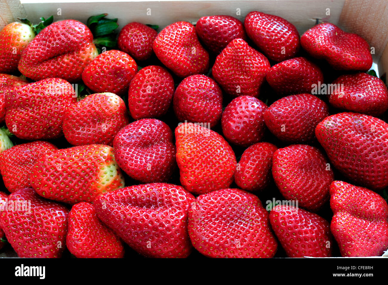 A close up of fresh red strawberry Stock Photo - Alamy