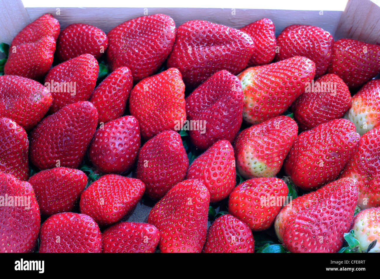 A close up of fresh red strawberry Stock Photo - Alamy