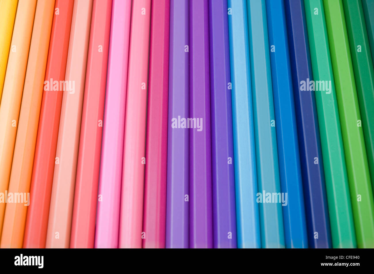 Colorful background with crayons Stock Photo - Alamy