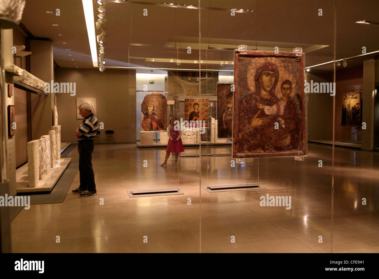 GREECE Athens - The Byzantine Museum Stock Photo - Alamy