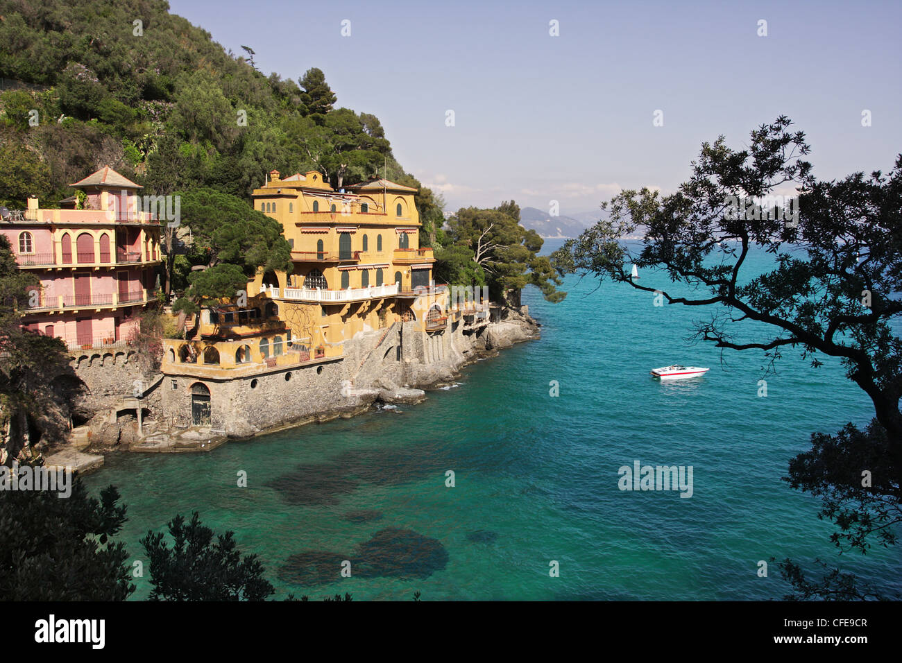 Portofino village on ligurian hi-res stock photography and images - Alamy